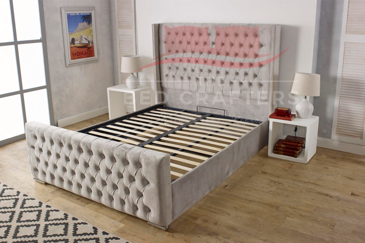 Florida Bed Frame With Wings – The Bed Crafters